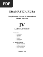 Tablas de Sustantivos y Casos en Ruso | PDF | Numero Gramatical ...