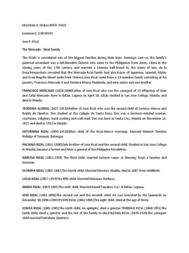 Historical Background of Rizal | PDF