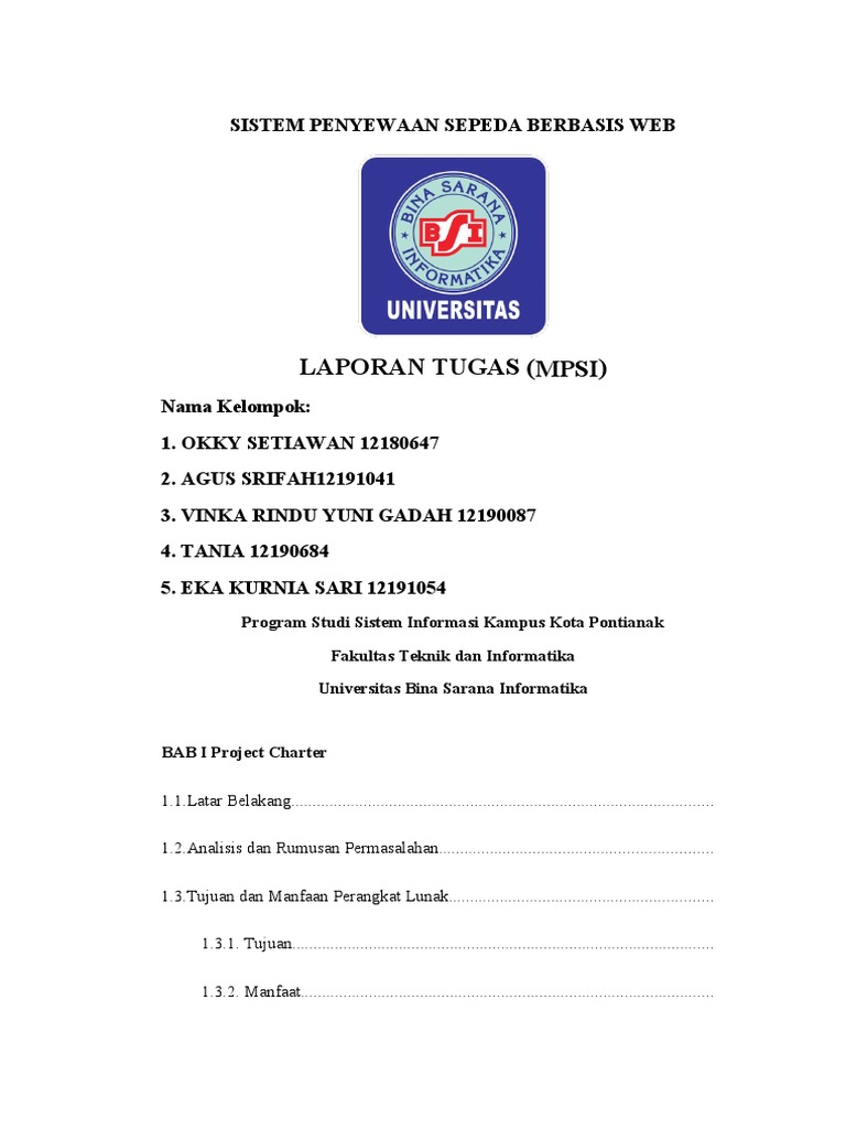 Tugas Kelompok MPSI | PDF