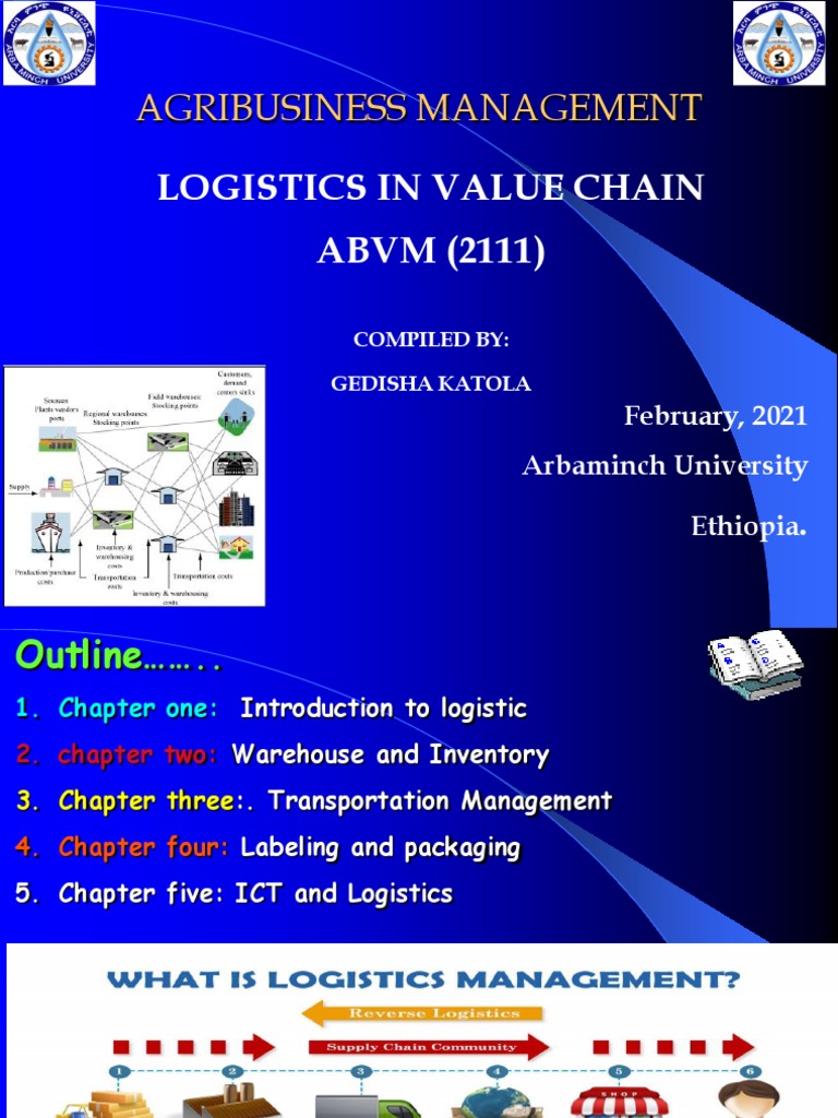 Agribusiness Logistics Value Chain Overview | PDF | Logistics ...