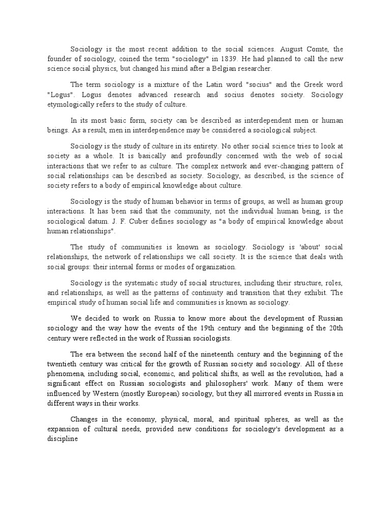 Sociology Resume | PDF | Sociology | Social Science