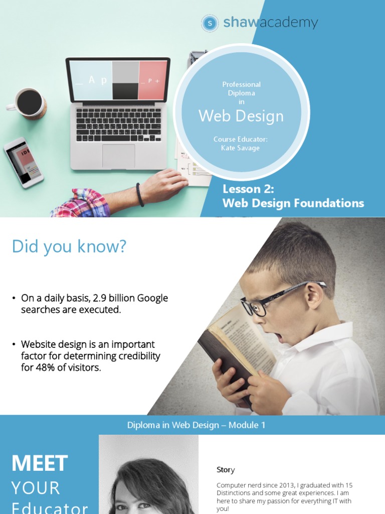 Lesson 2: Web Design Foundations | PDF | Html Element | Web Design