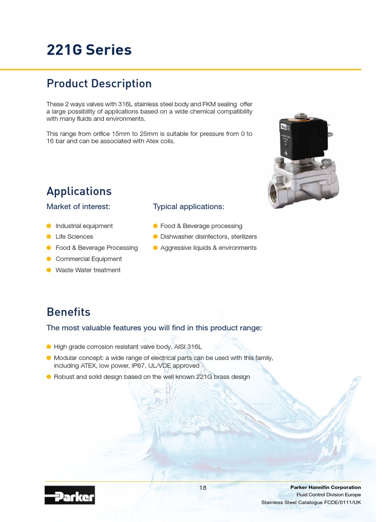 221G Stainless Steel Valves | PDF | Valve | Stainless Steel