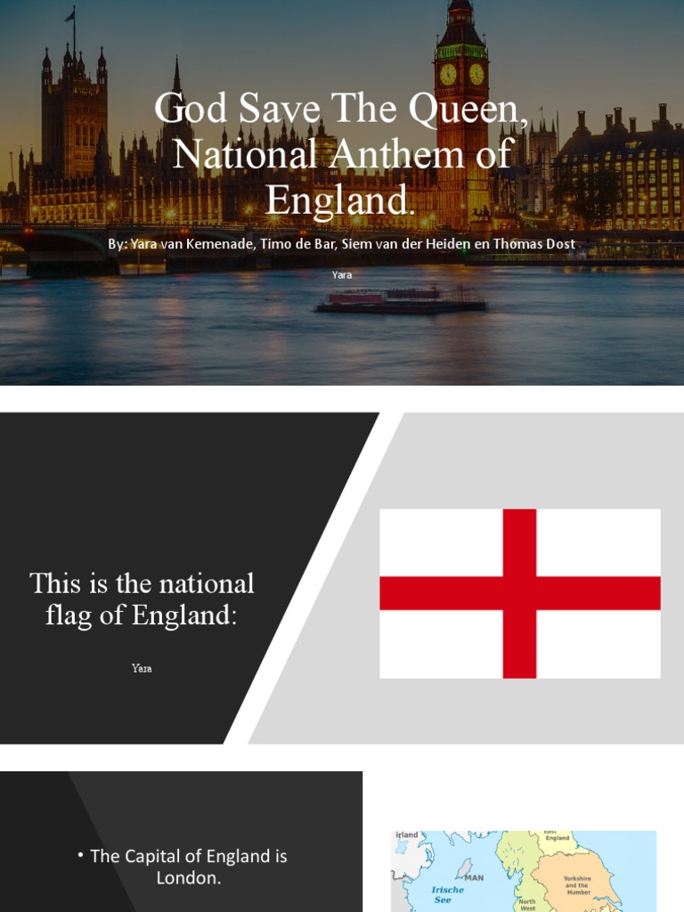 National Anthem England | PDF | God Save The Queen | England