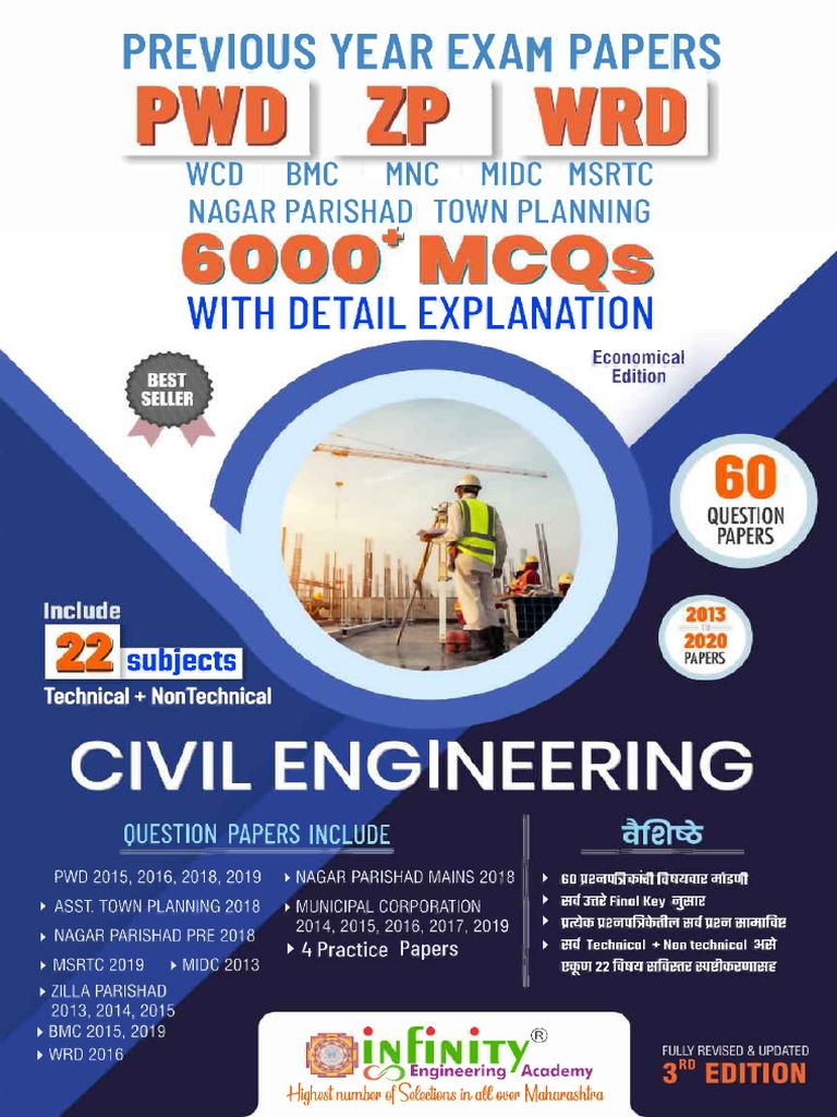 PWD Civil Exam Previous Year Papers | PDF