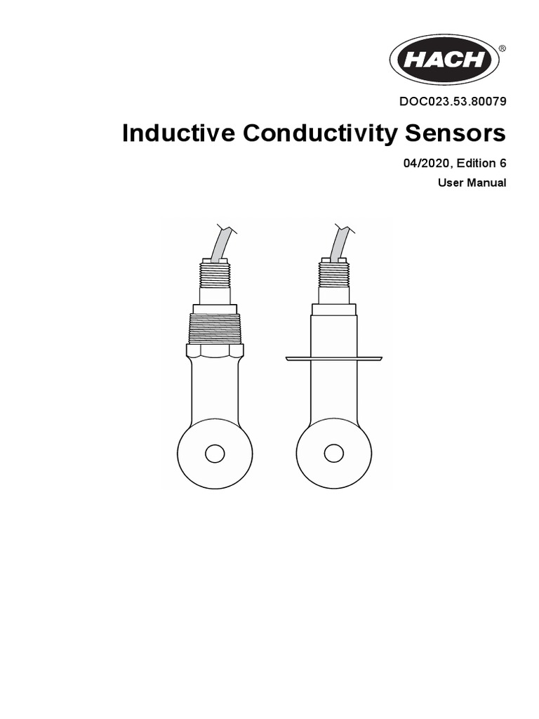 Inductive Conductivity Sensors: User Manual | PDF | Electrical ...
