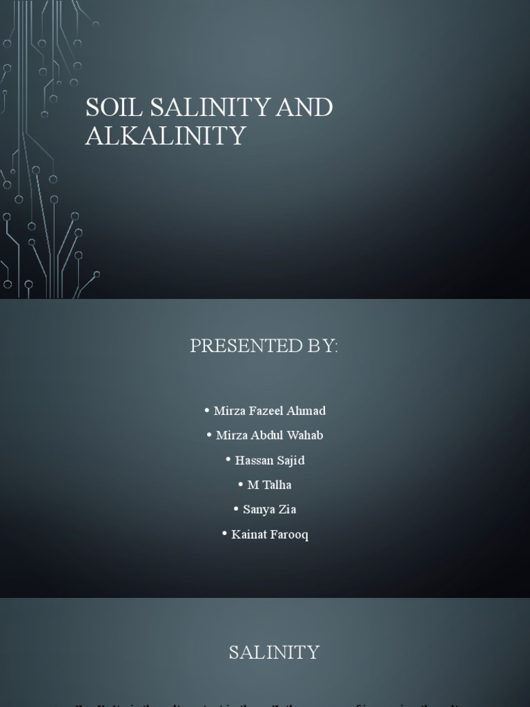 Soil Salinity and Alkalinity | PDF | Soil | Soil Science