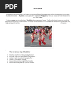Humanities II BALANGBANG DANCE | PDF | Art | Religion & Spirituality