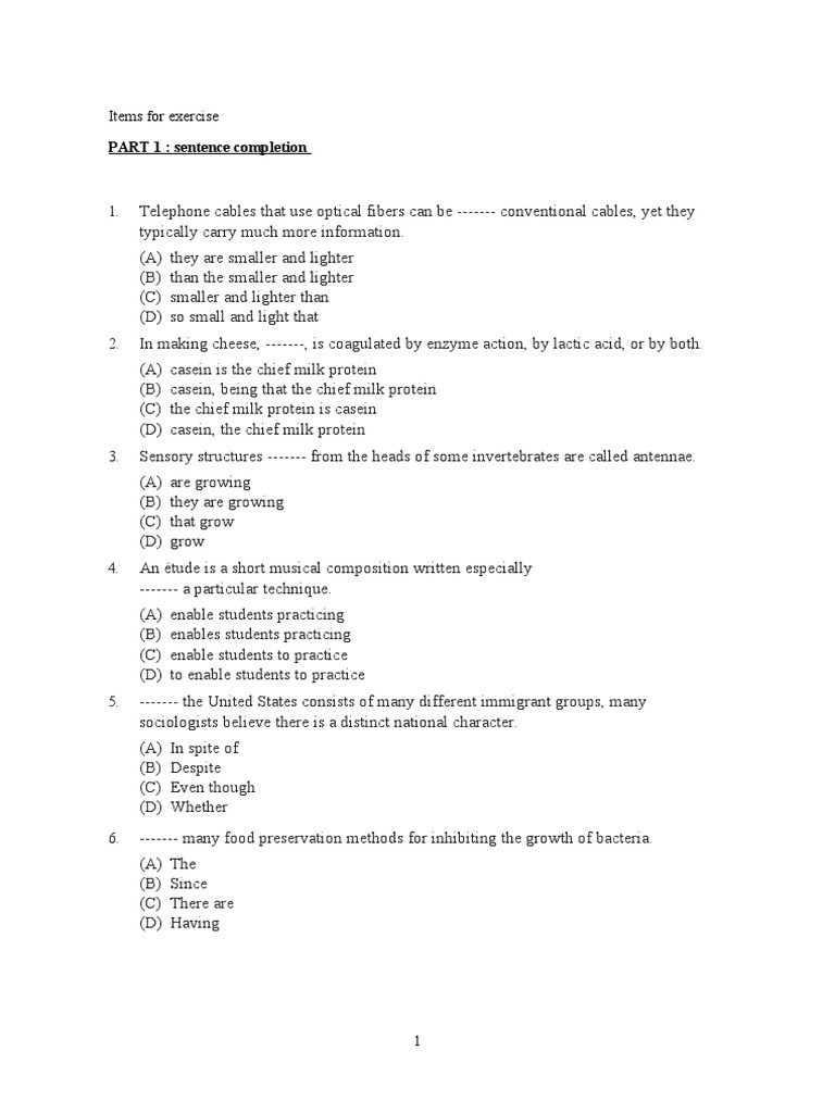 Structure Items Sample | PDF | Milk | Biology