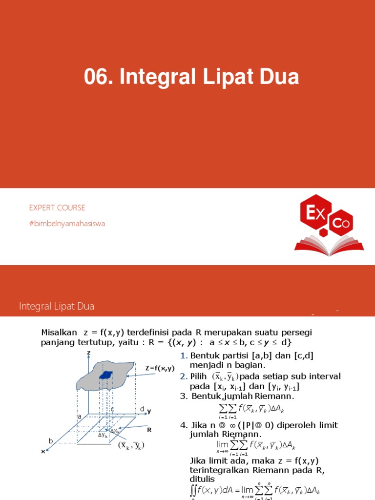 06 Integral Lipat Dua Integral Lipat Dua Atas Daerah Sembarang 14 PX y ...