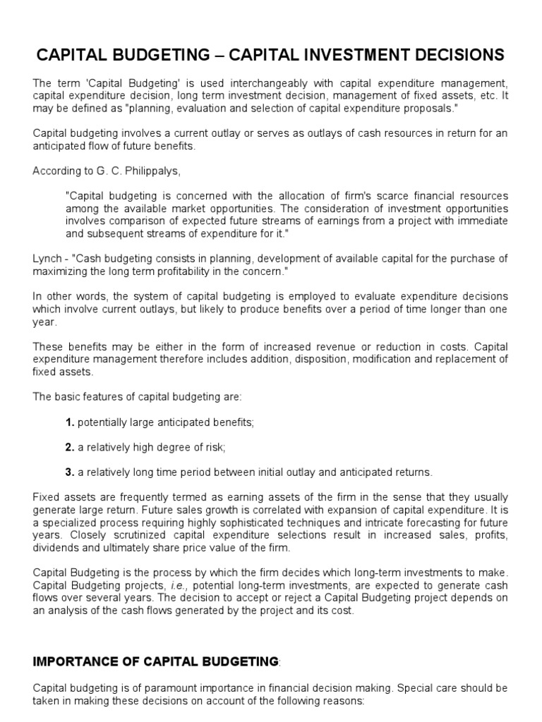 Investment Appraisal Methods | PDF | Net Present Value | Internal Rate ...