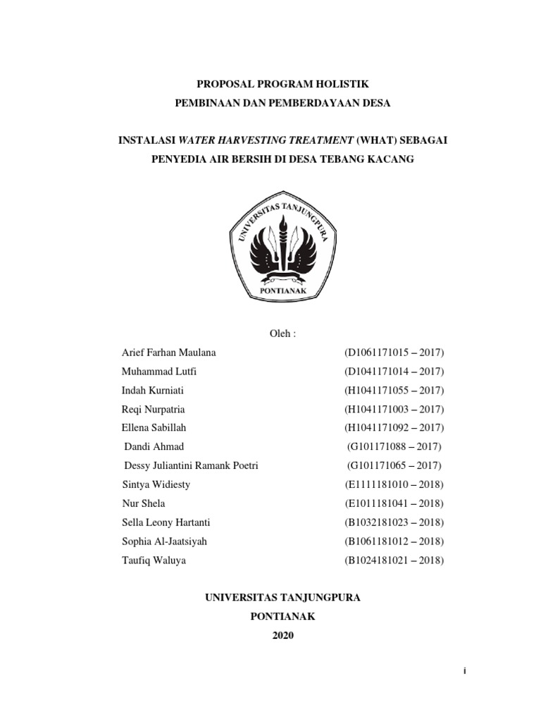 Proposal Php2d KSR Pmi Untan | PDF