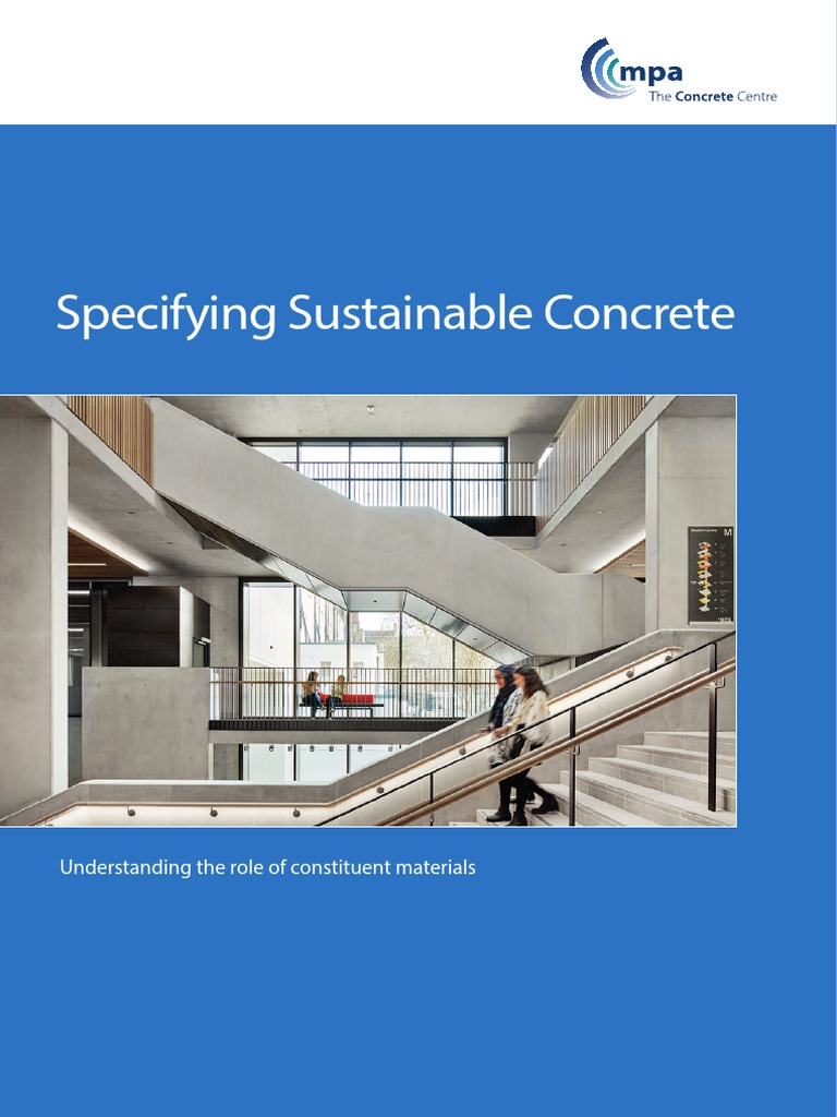 MB SpecifyingSustainableConcrete Feb20 | PDF | Concrete | Life Cycle ...