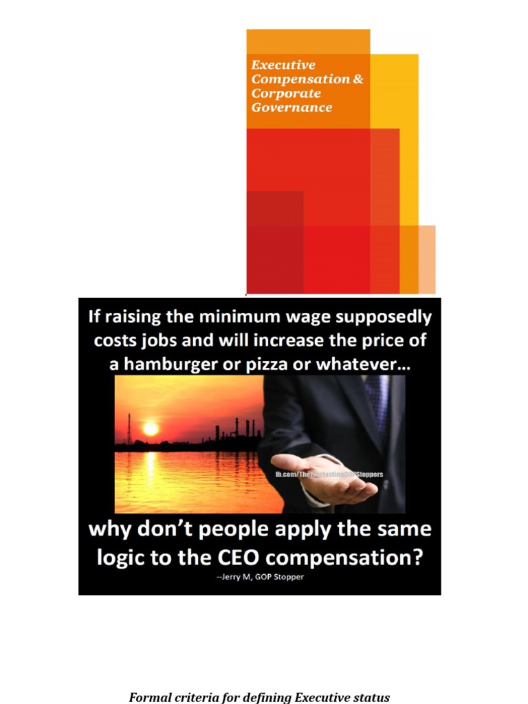 Executive Compensation Structure Explained | PDF | Executive ...