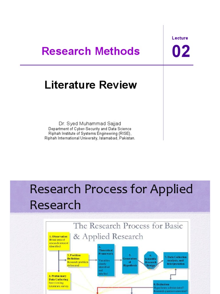 Research Methods: Literature Review | PDF | Behavior | Science