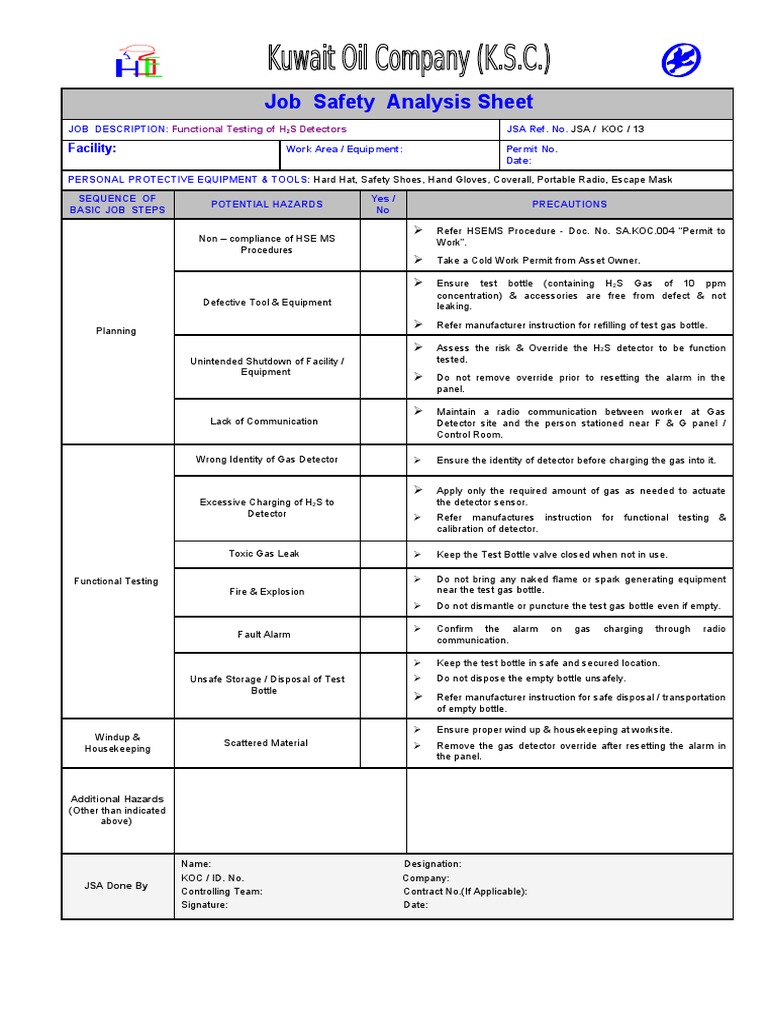 JSA 13 H2S Detector | PDF | Sensor | Equipment