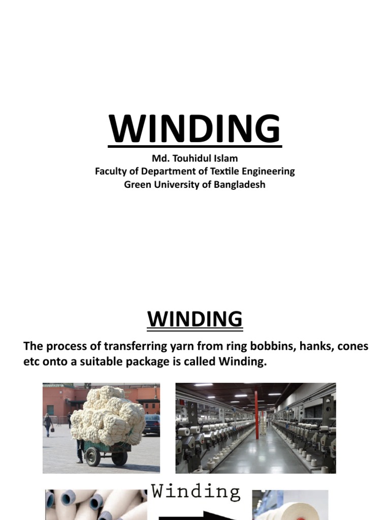 Winding 2 | PDF | Yarn | Spinning (Textiles)