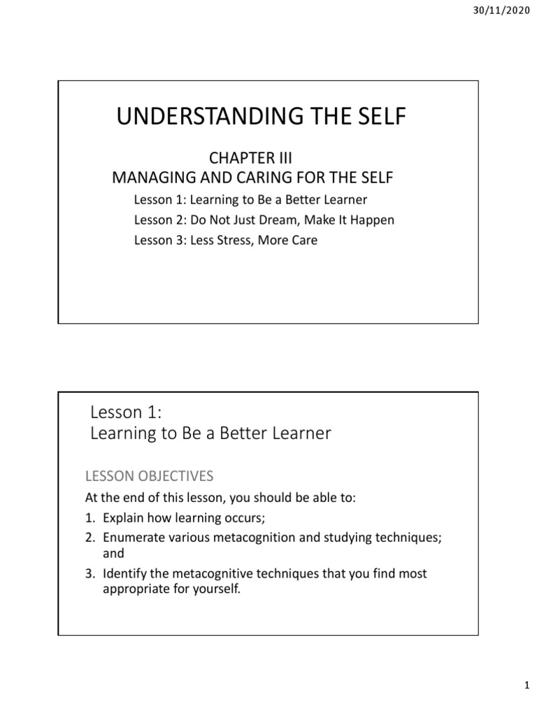 Uts Chapter 3 Lesson 1 3 | PDF | Goal Setting | Goal