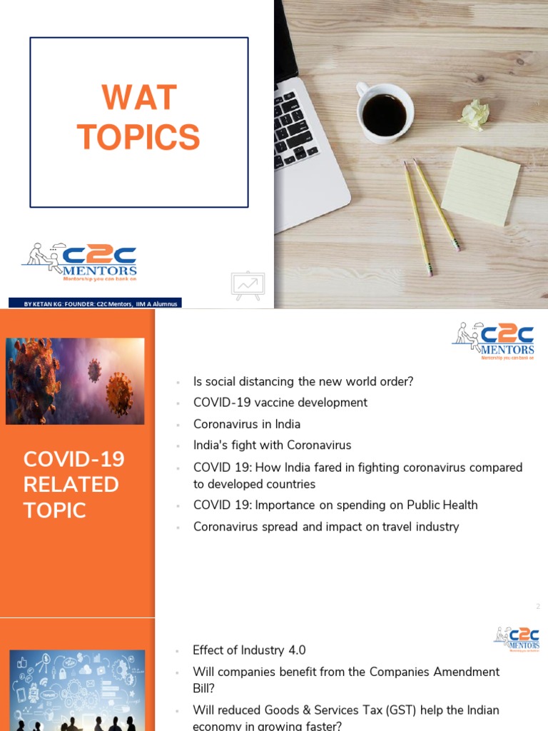 Written Ability Test Topics | PDF | Economy Of India | Narendra Modi