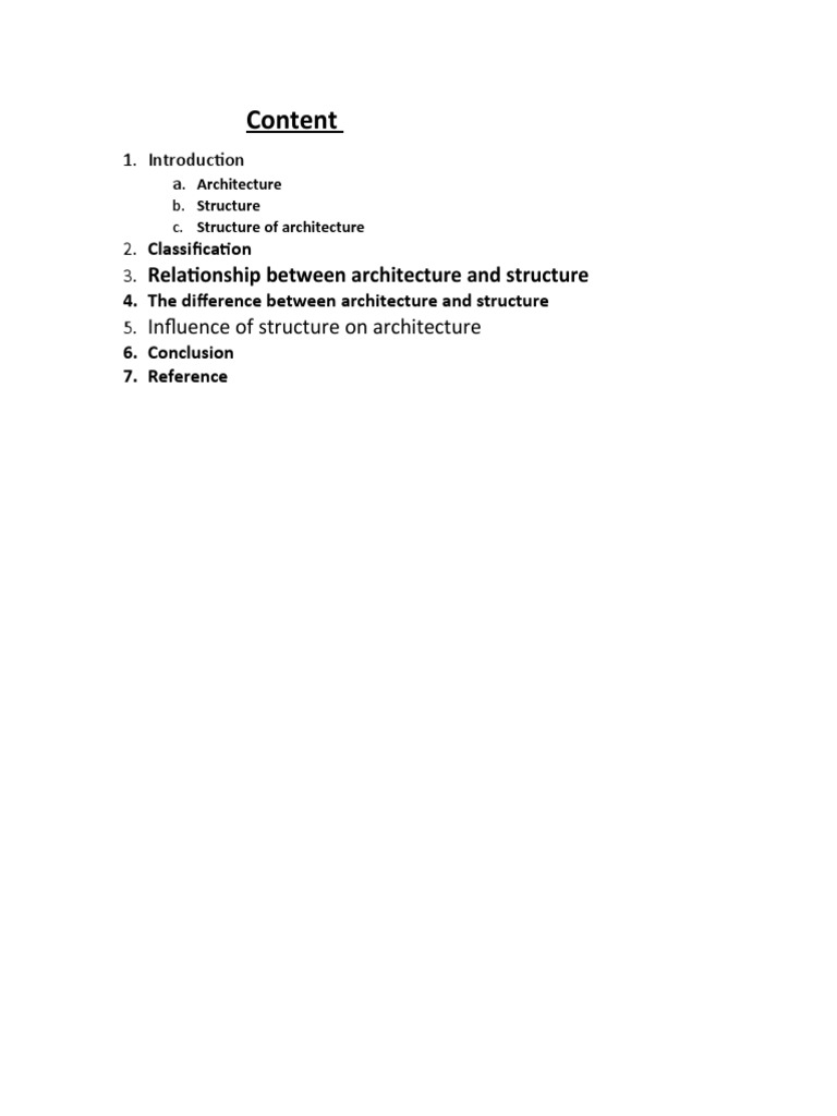 Architectural Vs Structures | PDF