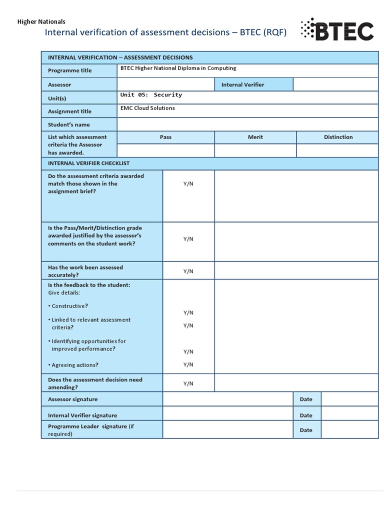 Internal Verification for BTEC Computing | PDF | Plagiarism | Cloud Computing