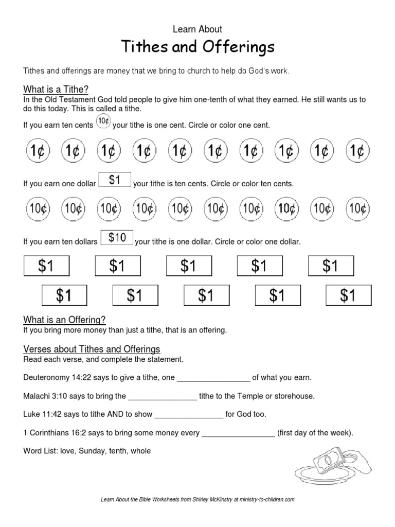 Tithes Offerings | PDF | Tithe | Bible