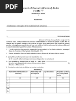 Form F Nomination-Gratuity | PDF