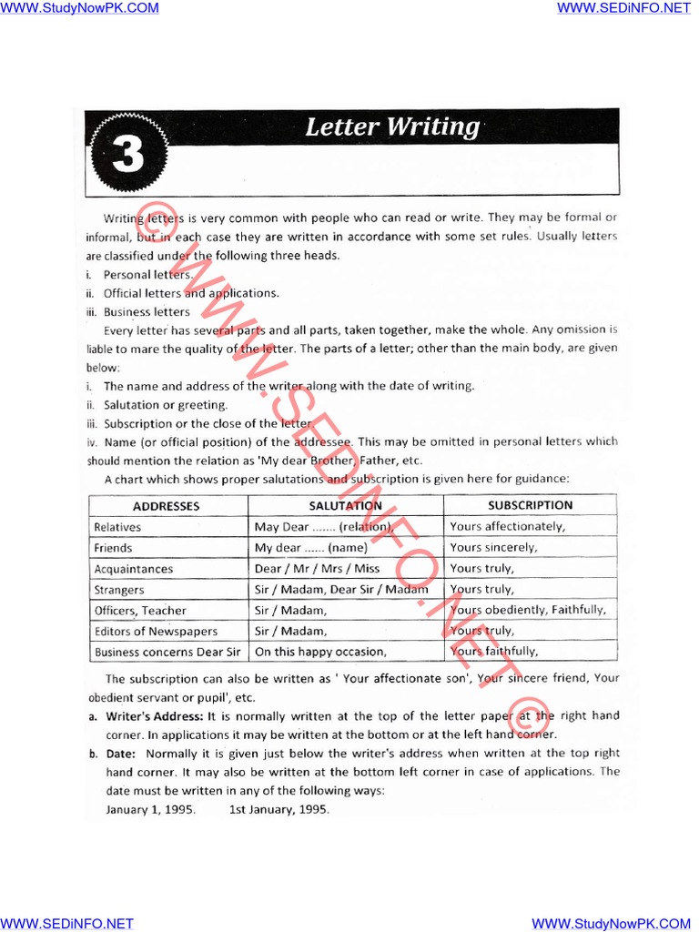 9th-Class-English-Letter-Writing-Complete-15-letters-notes-StudyNowPK ...