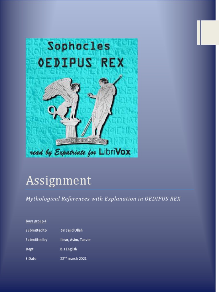 Mythological References in Oedipus Rex | PDF | Apollo | Athena