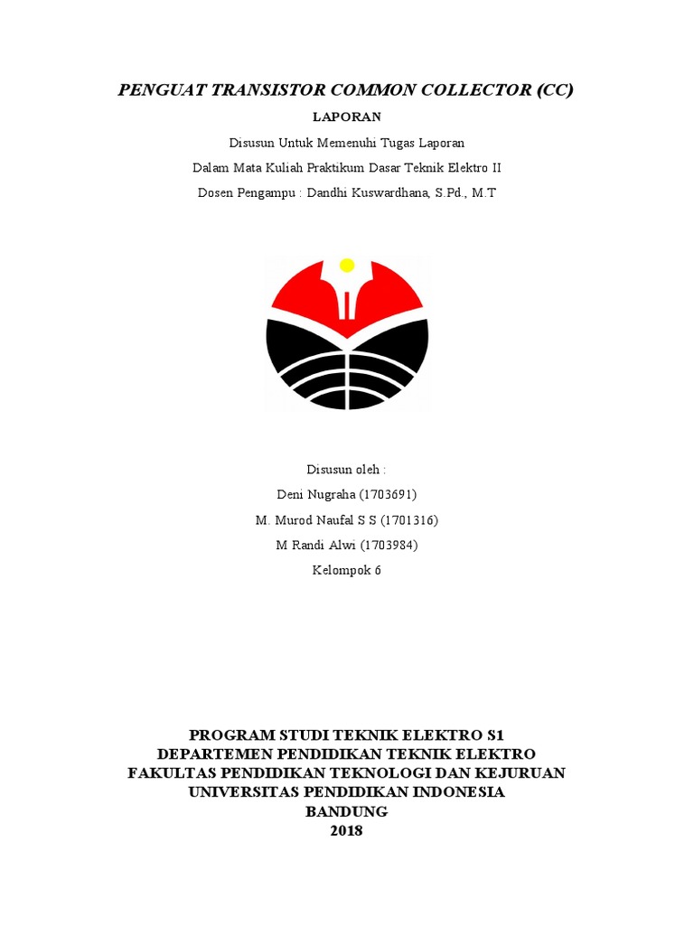 Penguat Transistor Common Collector Cc Pdf