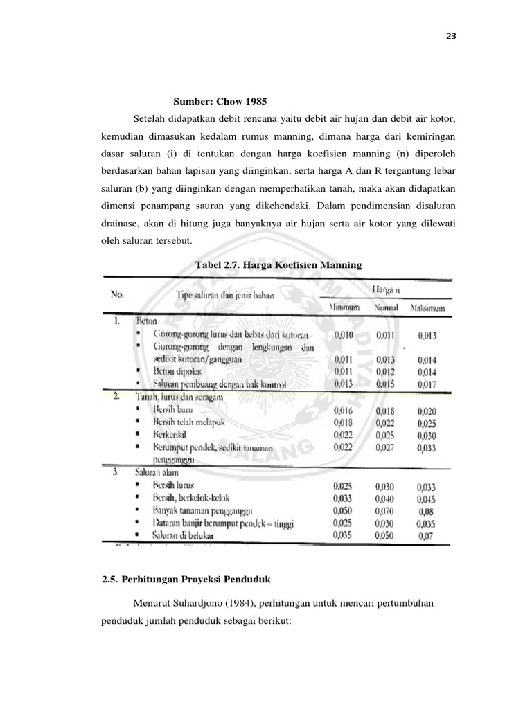 Sumber: Chow 1985 | PDF | Sains & Matematika | Teknologi & Rekayasa
