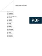Listado de Defectos de Caracter | PDF | Conceptos psicologicos | Pecado