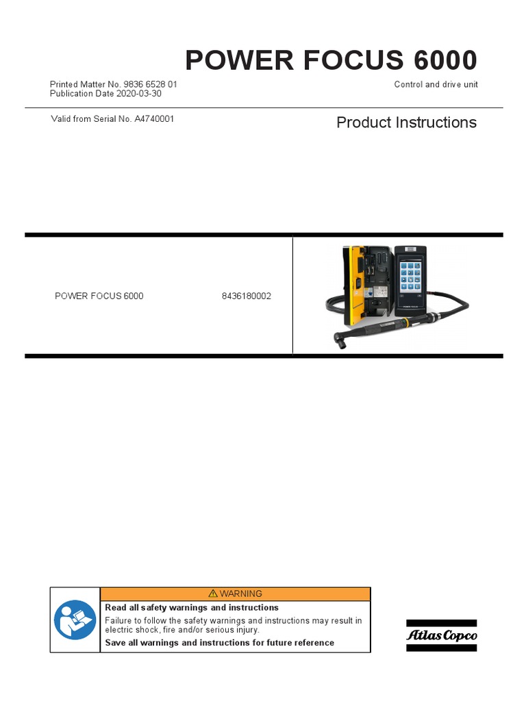 Manual PowerFocus 6000 | PDF | Electrical Connector | Electrostatic ...