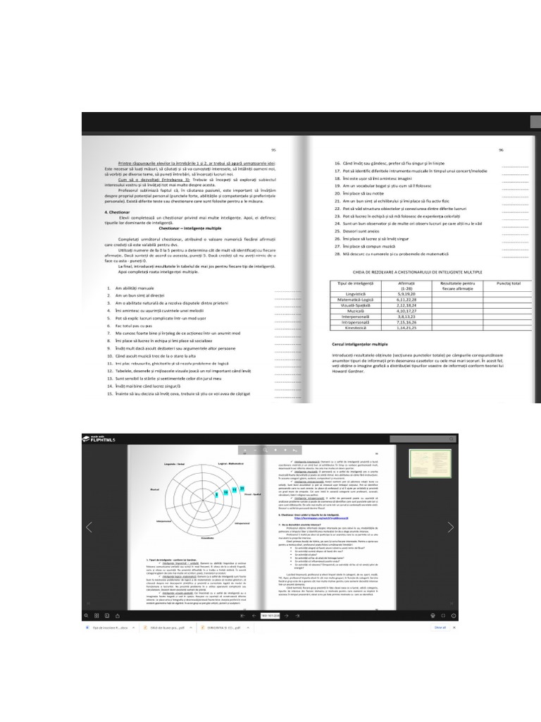 Chestionar Inteligențe Multiple | PDF