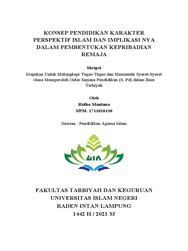 Skripsi Ridho M | PDF