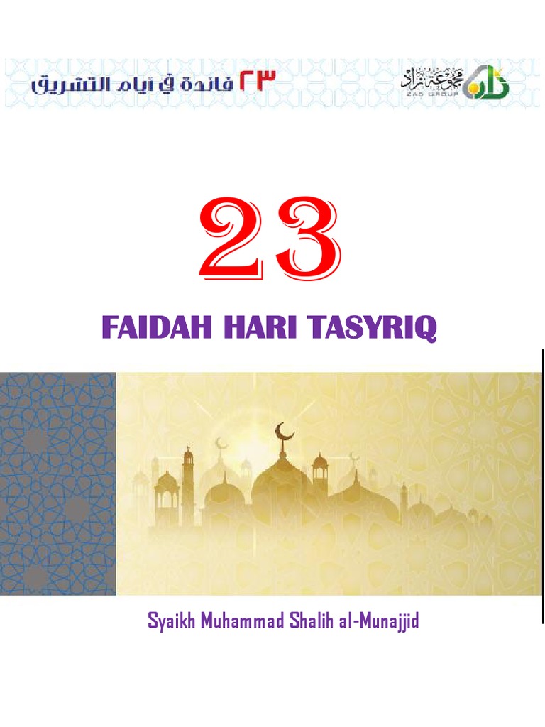 23 Faidah Hari Tasyriq dalam Islam | PDF