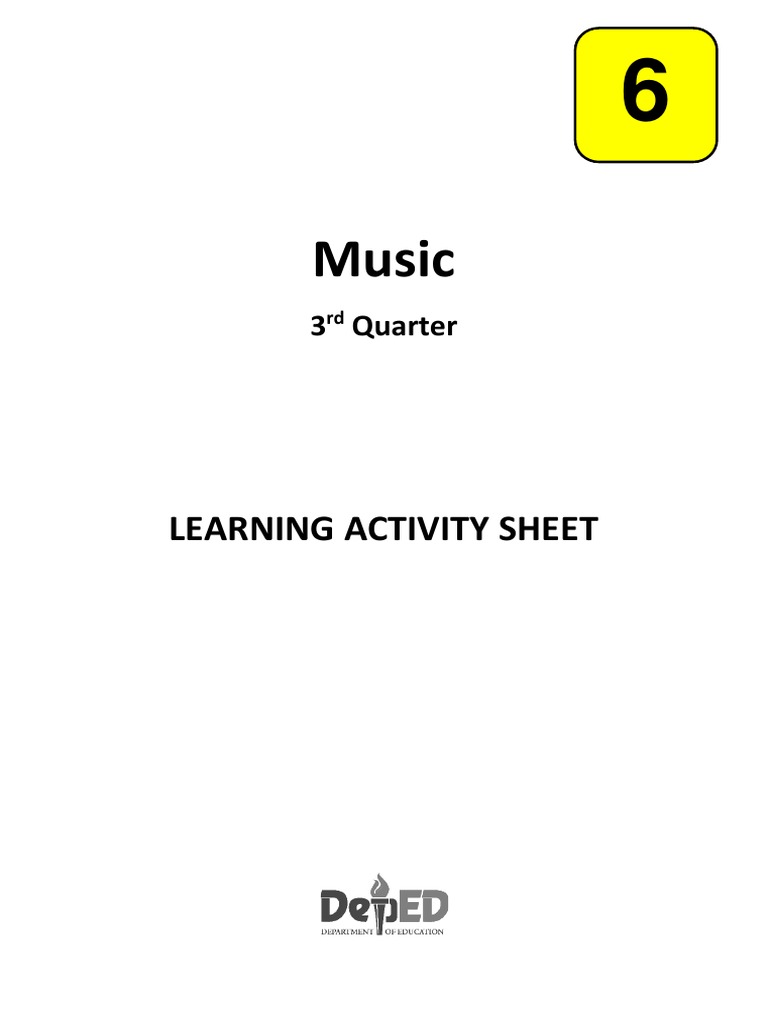 Music: Learning Activity Sheet | PDF | Musical Forms | Musical Instruments