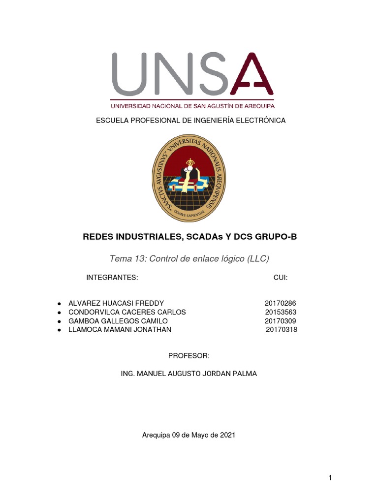 Control de Enlace Lógico (LLC) en Redes | PDF | Modelo osi | Protocolos ...
