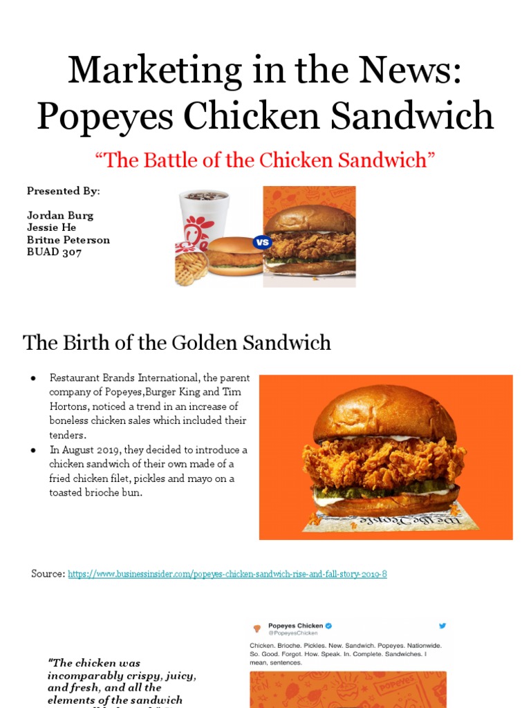 Popeyes Chicken Sandwich Marketing Success | PDF | Business | Social ...