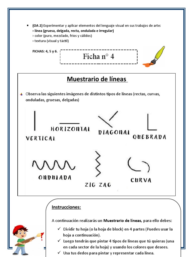 Tipos de Líneas en el Arte Visual | PDF