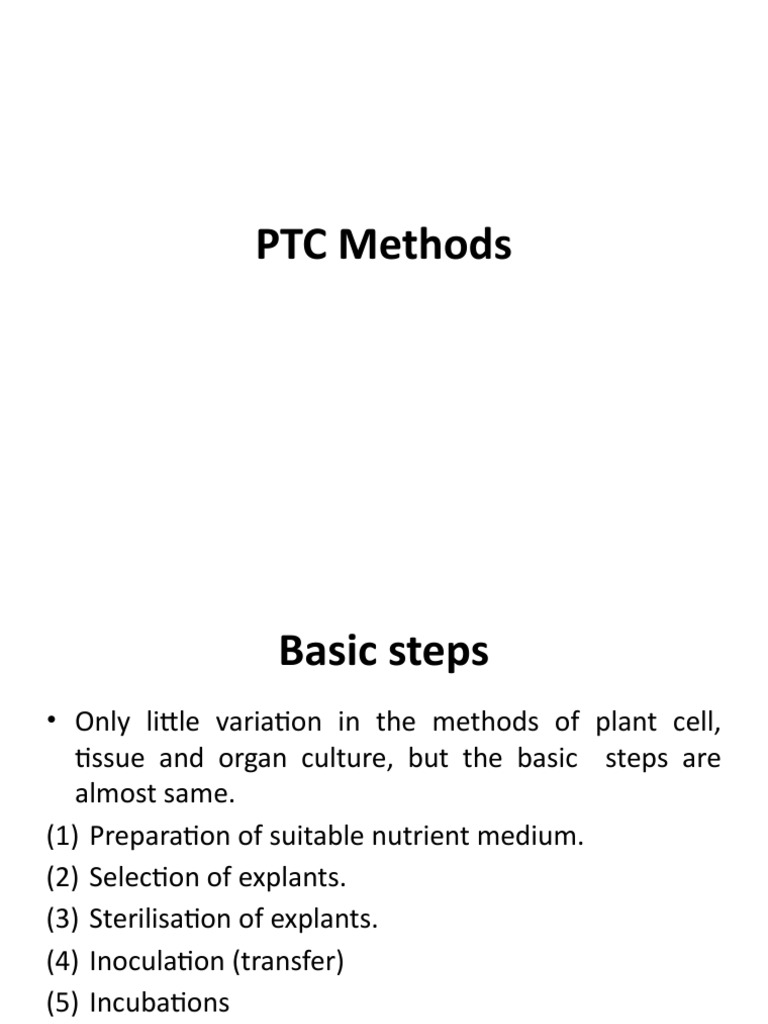 Plant Tissue Culture Protocol | PDF | Botany | Plants