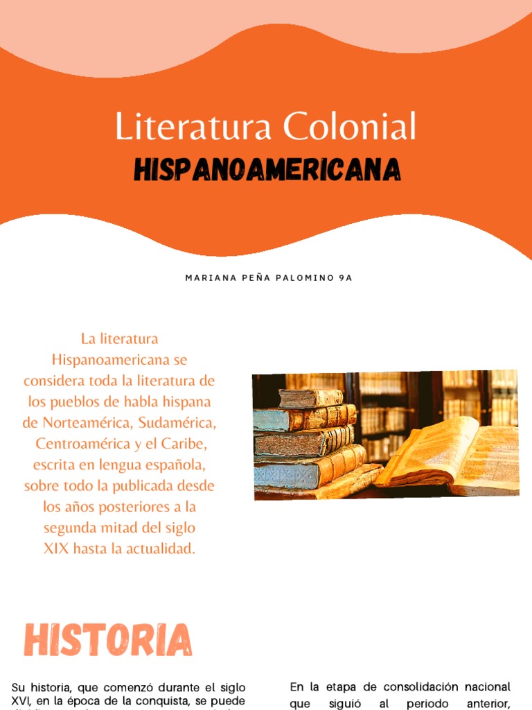 Literatura Colonial Hispanoamericana | PDF | Nueva españa | Poesía