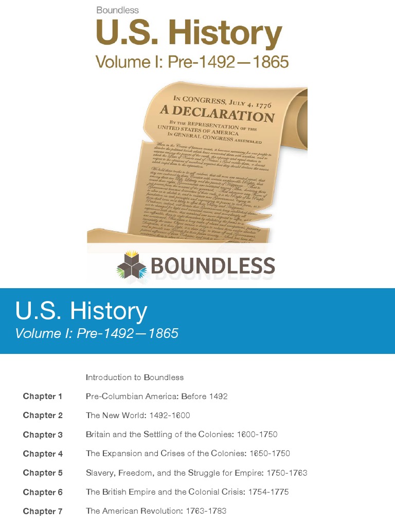 U.S. History Volume I: Pre-1492—1865 Chapter 1 Pre-Columbian America ...