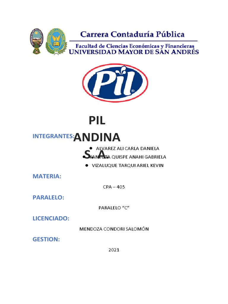 Pil Andina | PDF | Leche | Bolivia