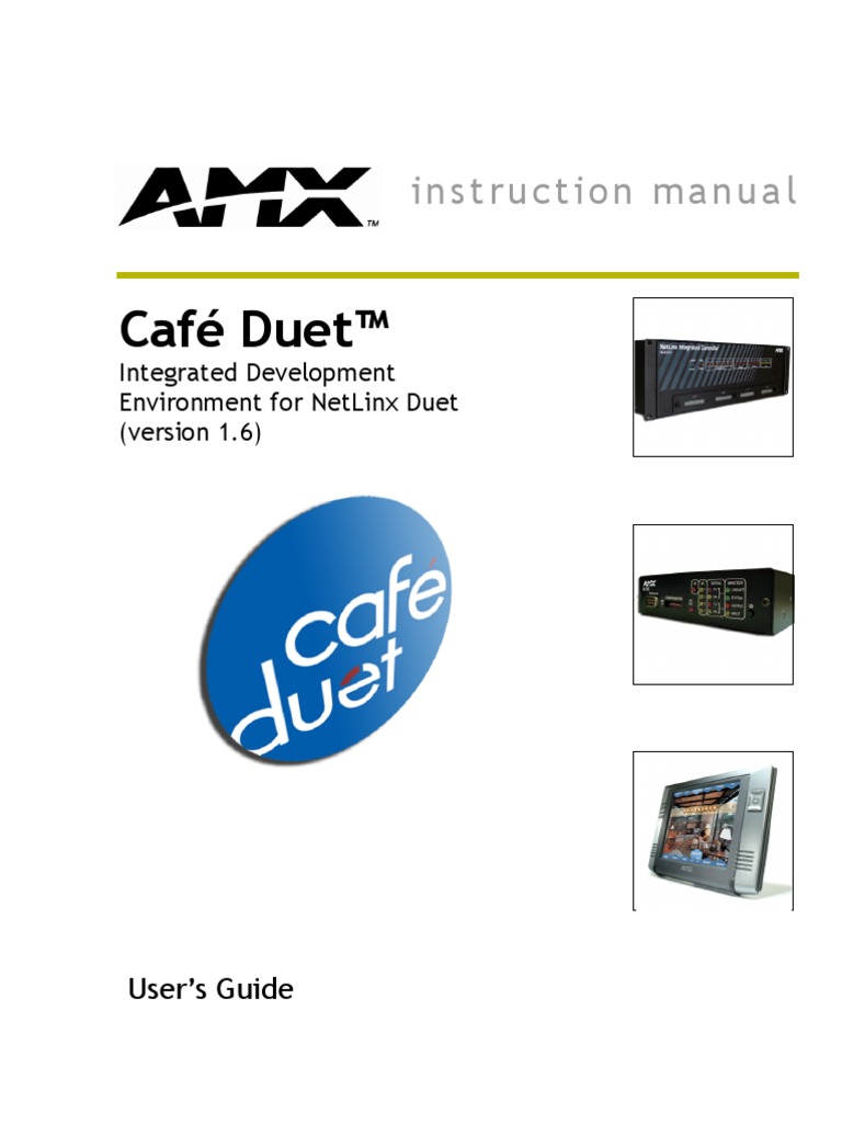 Café Duet™: Instruction Manual | PDF | Application Programming ...