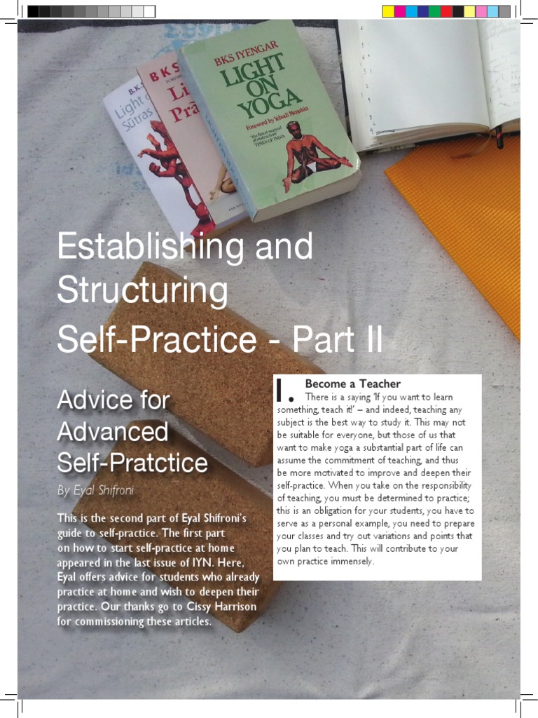 Establishing and Structuring Self-Practice - Part II: Advice For ...