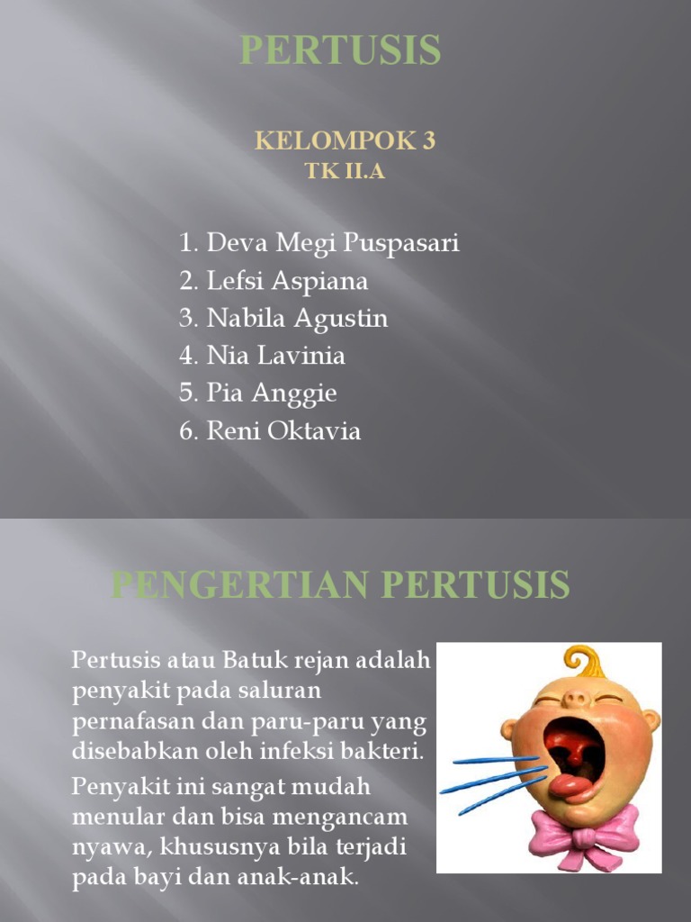 Pertusis Kelompok 3 | PDF | Pengembangan Diri