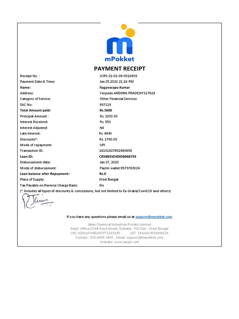 Repayment Receipt CR58B35E4DID60687931 | PDF