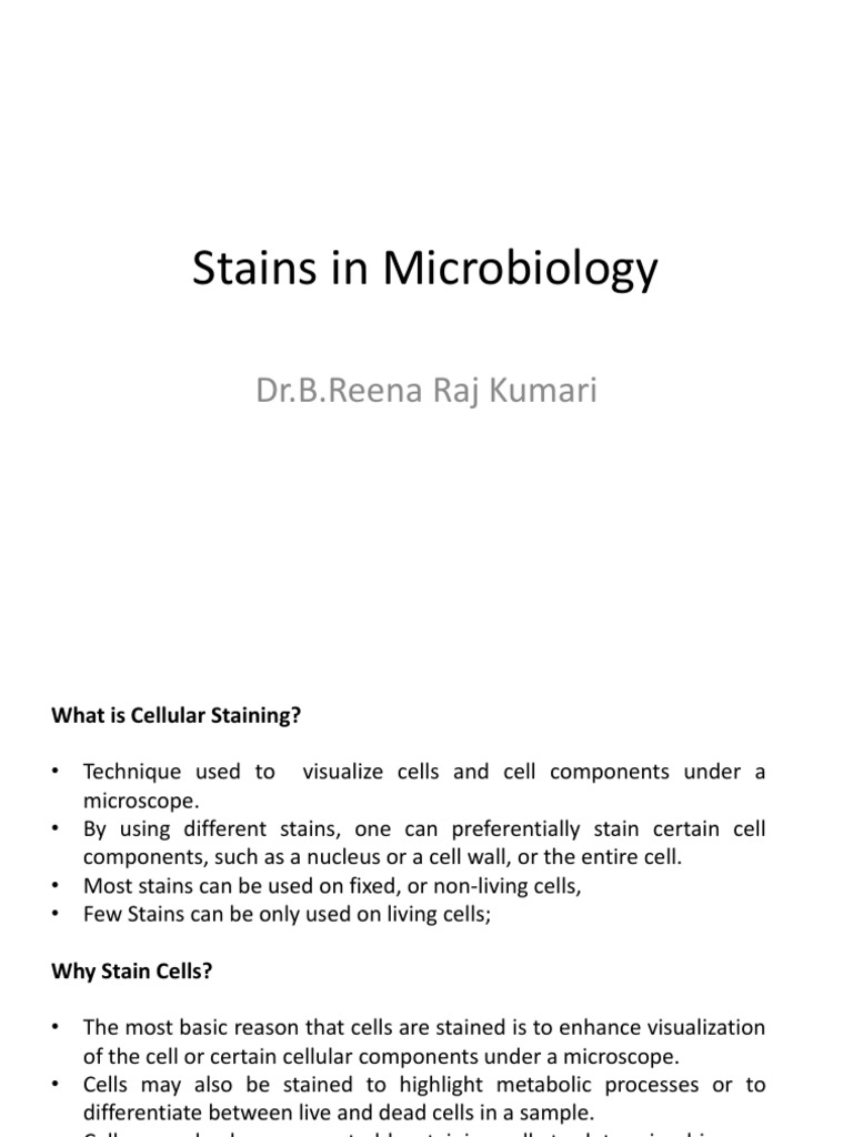 4.staining in Microbiology | PDF | Staining | Microscopy