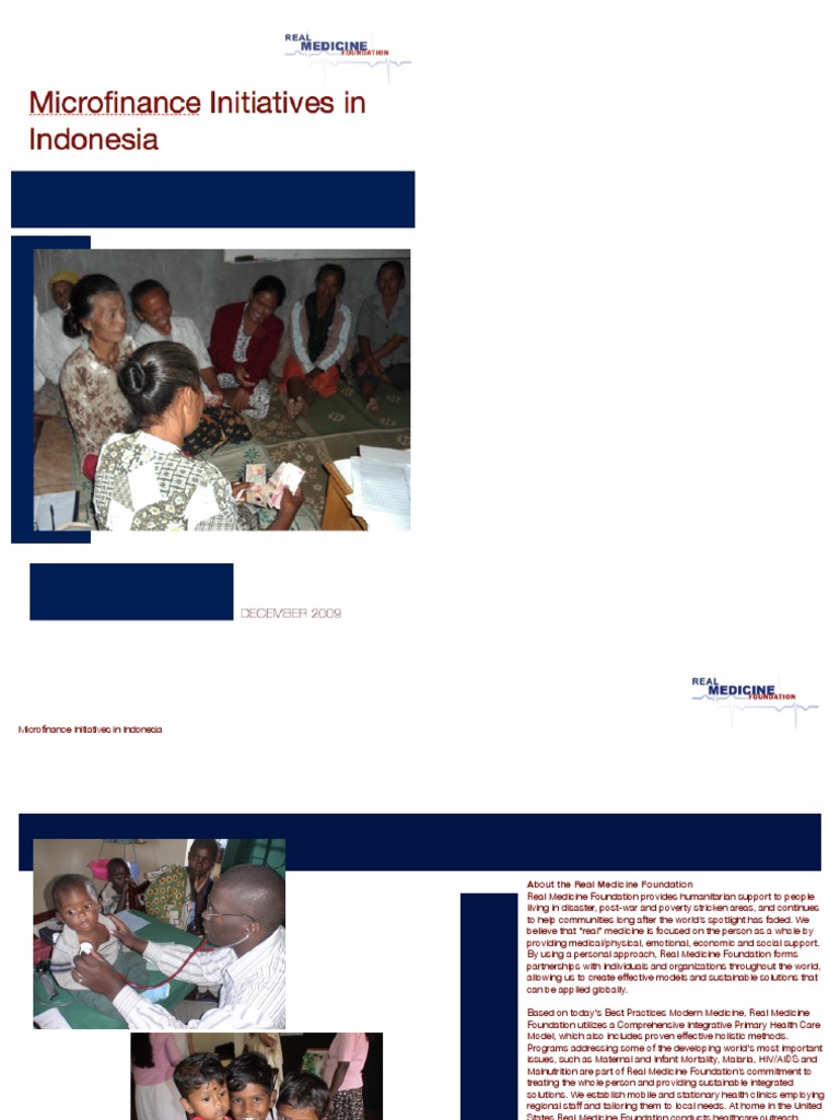 Microfinance Initiatives in Indonesia | PDF | Microfinance | Microcredit